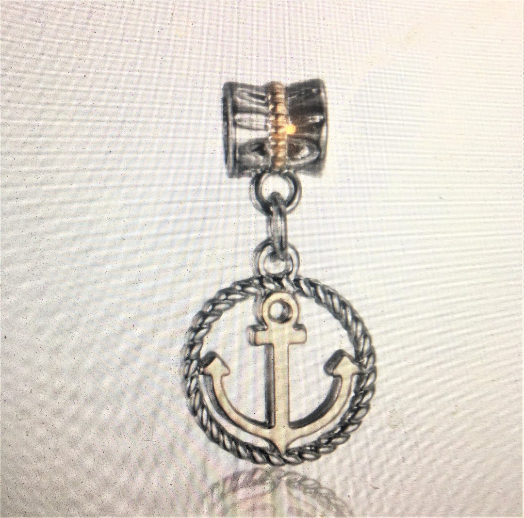 Nautical Anchor Dangle Charm Fits Pandora Bracelets Silver - Etsy