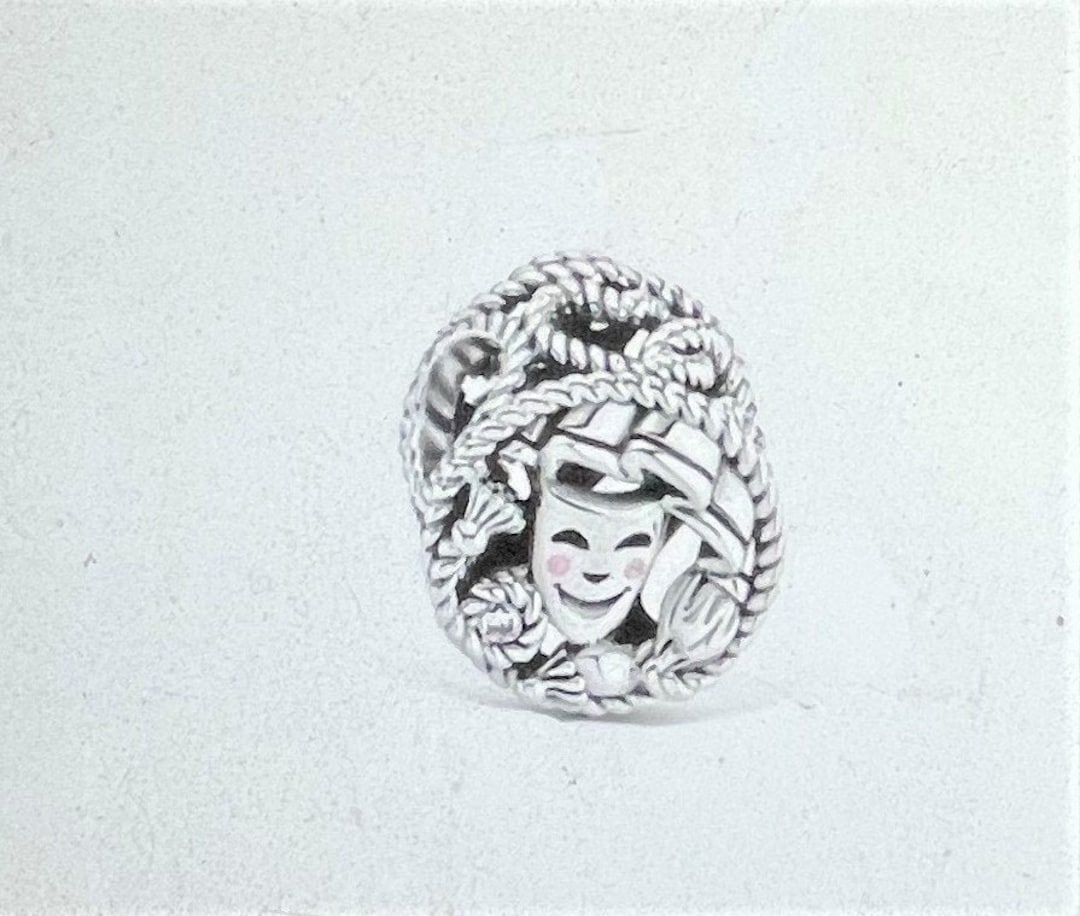 Comedy Tragedy Drama Mask Charm Fits Pandora Bracelet , Theater Mask ...