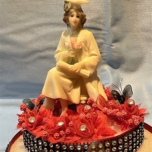 Vintage Graduation Cake Topper , Graduation Centerpiece , Graduation ...