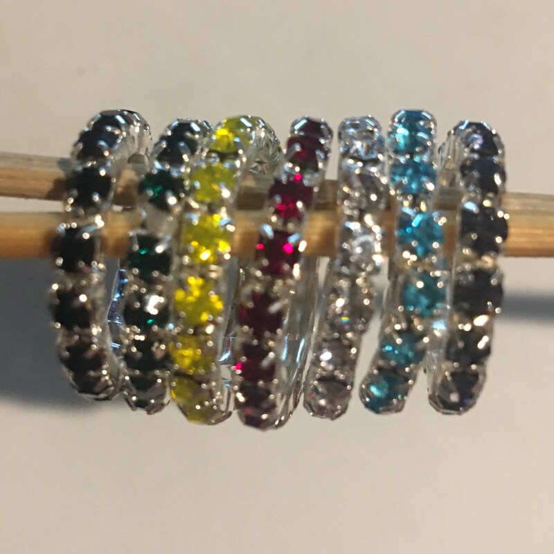 Rhinestone Stretch Ring - Etsy