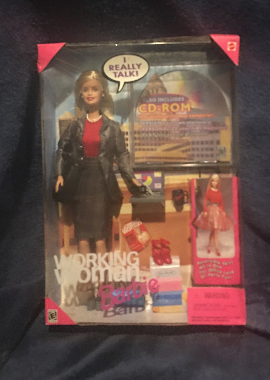 Vintage Working Woman Barbie Doll , Talking Barbie Doll , NRFB , 1999 ...