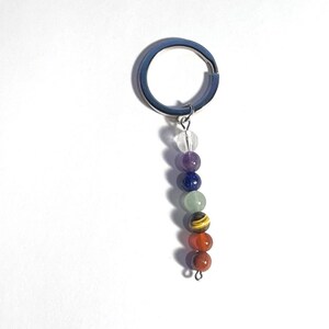 7 Chakra Keychain , Spiritual Keychain , Healing Keychain , Gemstone ...