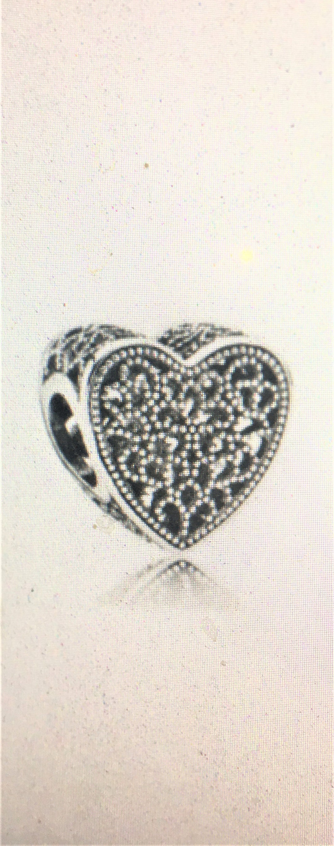 Silver Filigree Heart Charm Fits Pandora Bracelets , Heart Charm ...