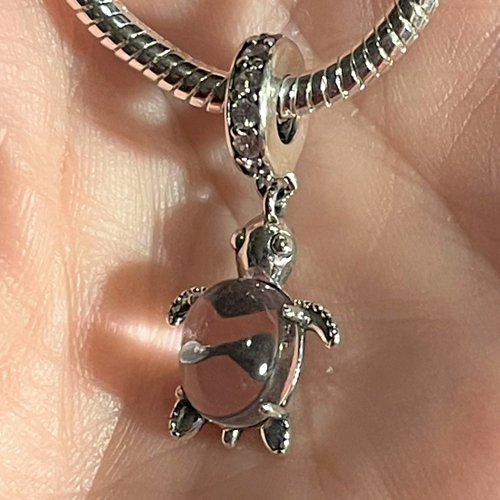 Pandora Style Murano Glass Sea Turtle Dangle Charm Blue - Etsy