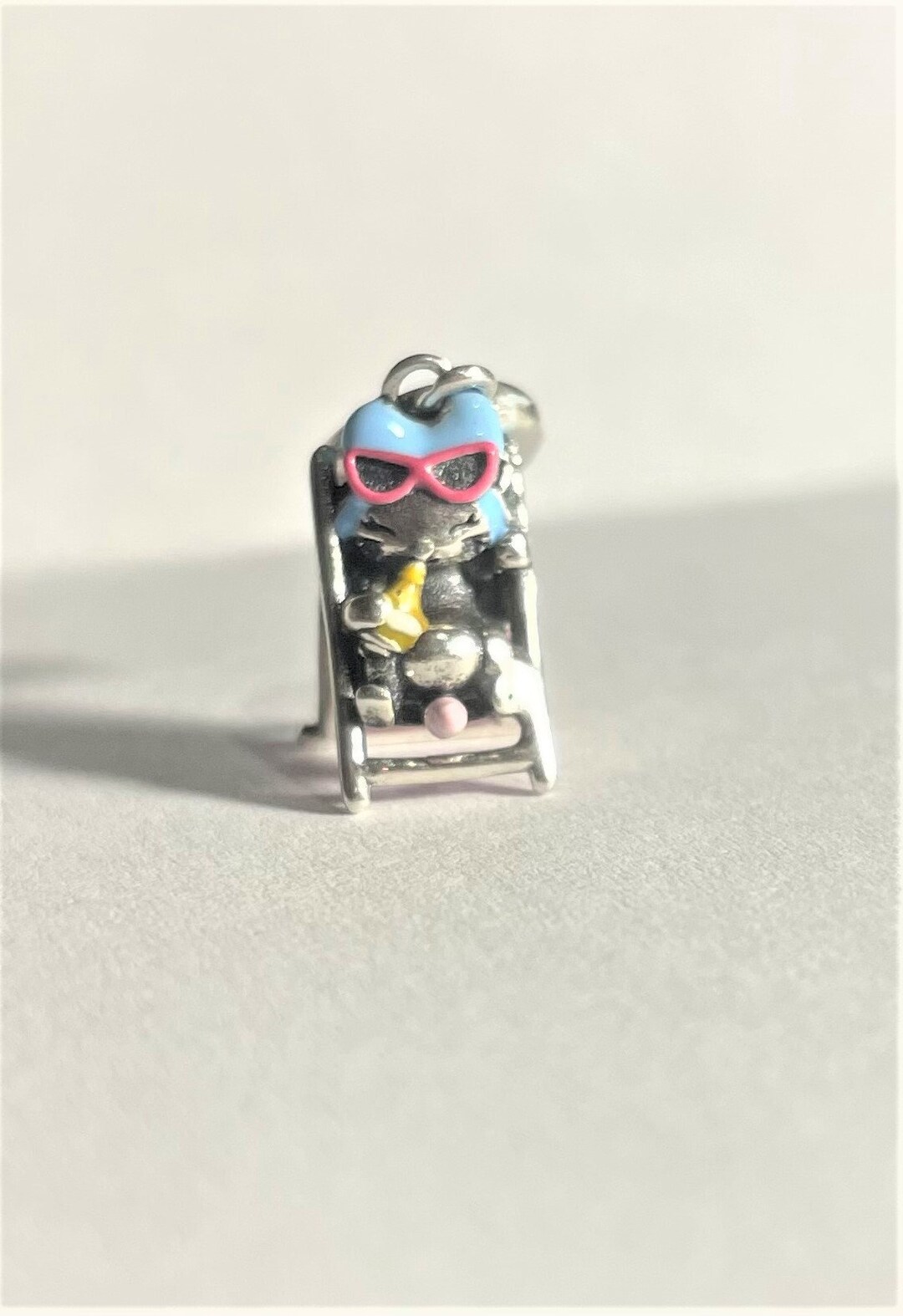 Summer Loving Kitty Cat Charm Fits Pandora Bracelet , Beach Kitty Cat ...