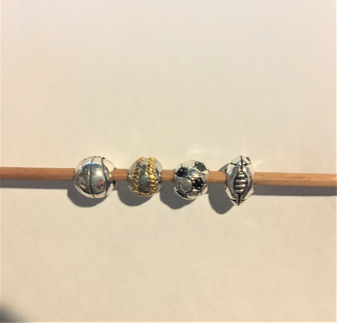 Sports Charm Fits Pandora Bracelets , Basketball Charm , Baseball Charm ...