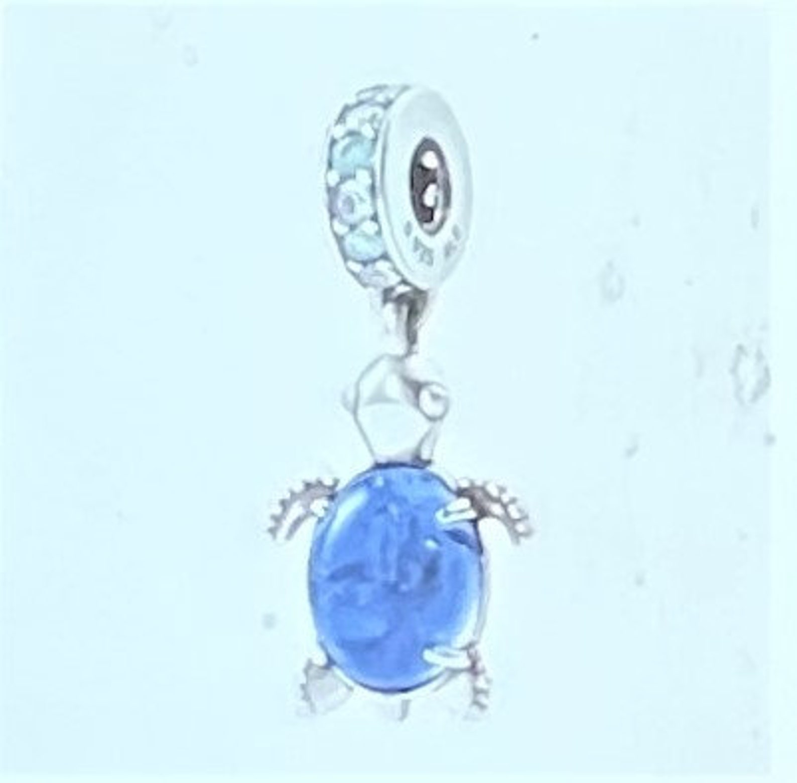 Pandora Style Murano Glass Sea Turtle Dangle Charm Blue - Etsy