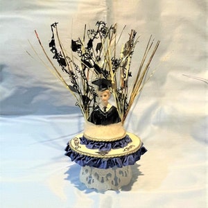 Vintage Graduation Cake Topper , Graduation Centerpiece , Graduation ...