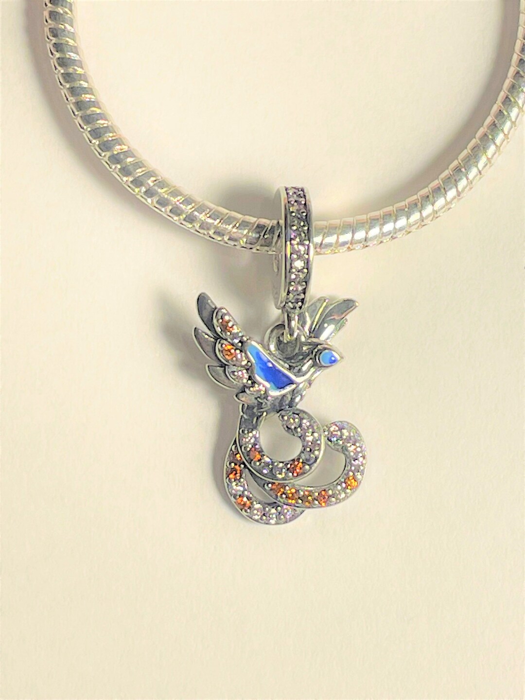 Chinese Mythical Phoenix Dangle Charm Fits Pandora Bracelet , Good Luck ...