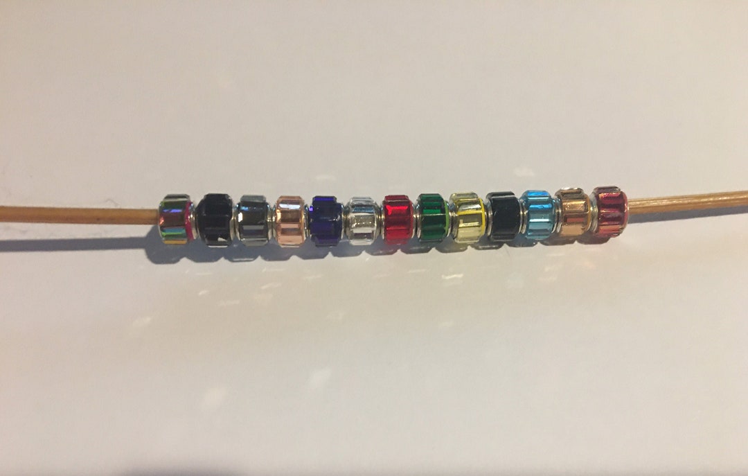Resin Faceted Column Spacer Bead Fits Pandora Bracelets , European ...