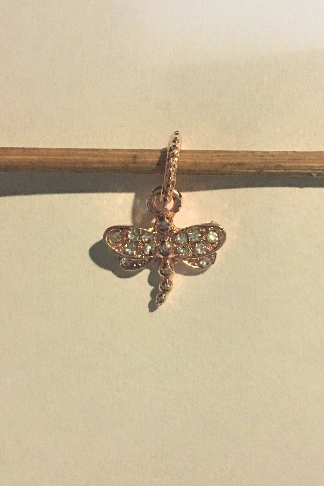 Sparkling Dragonfly Dangle Charm Fits Pandora Bracelets, Clear CZ ...