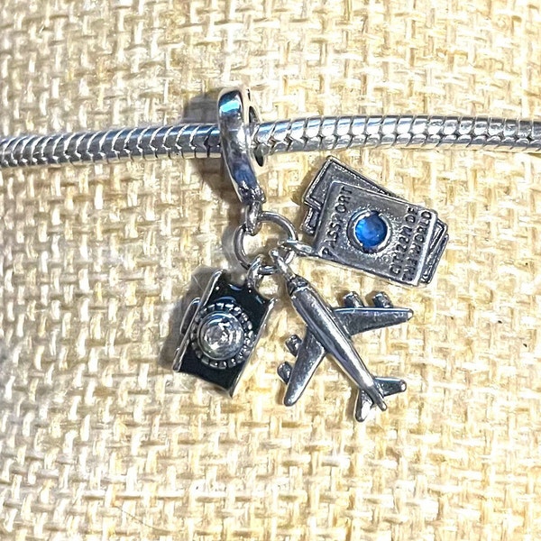 Sterling Silver Camera Charm - Etsy