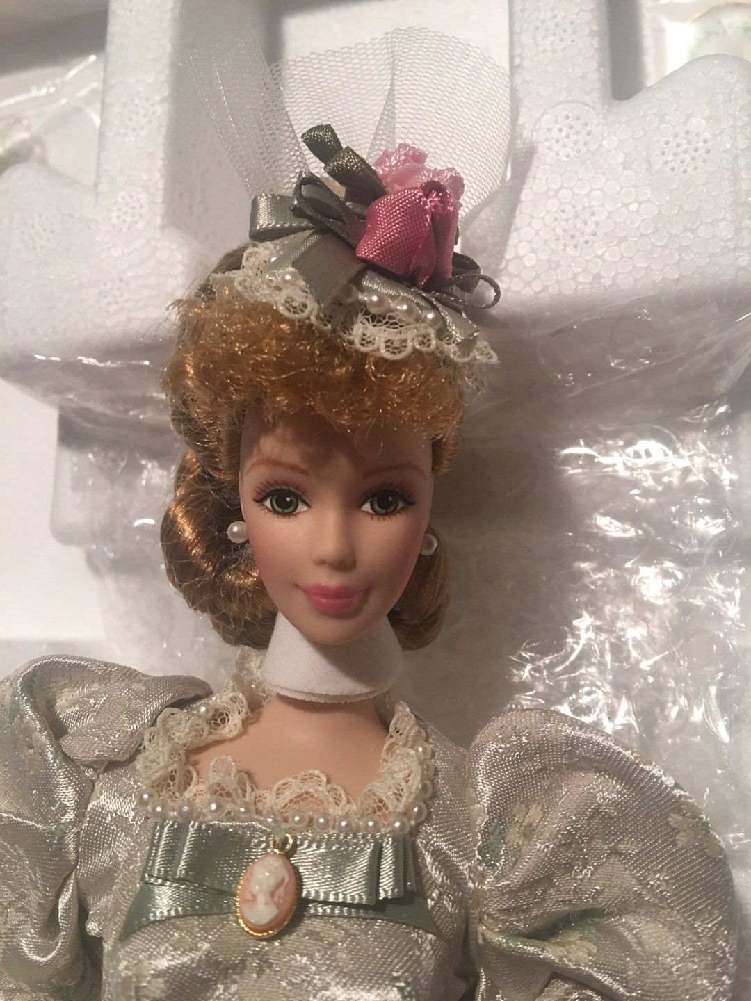 Vtg Mint Memories Porcelain Victorian Tea Party Barbie Doll ,with ...