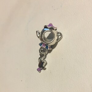 Mrs. Potts and Chip Teapot Charm Dangle Fits Pandora Bracelets , Silver ...
