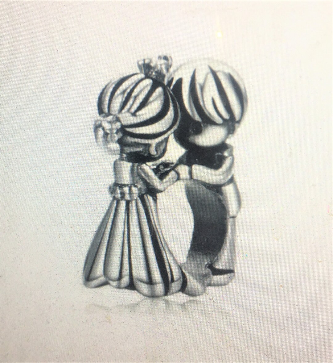 Bride Groom Charm Fits Pandora Bracelets , Bride Charm , Married Couple ...