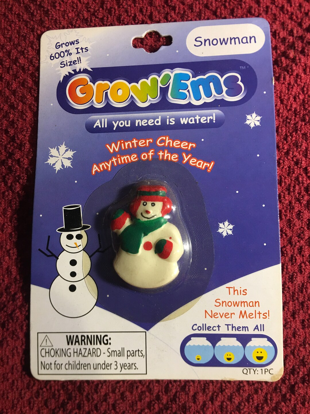 Grow Em's Grow a Snowman Toy, Grow an Elf Toy, Grow A Santa Toy, Angel ...