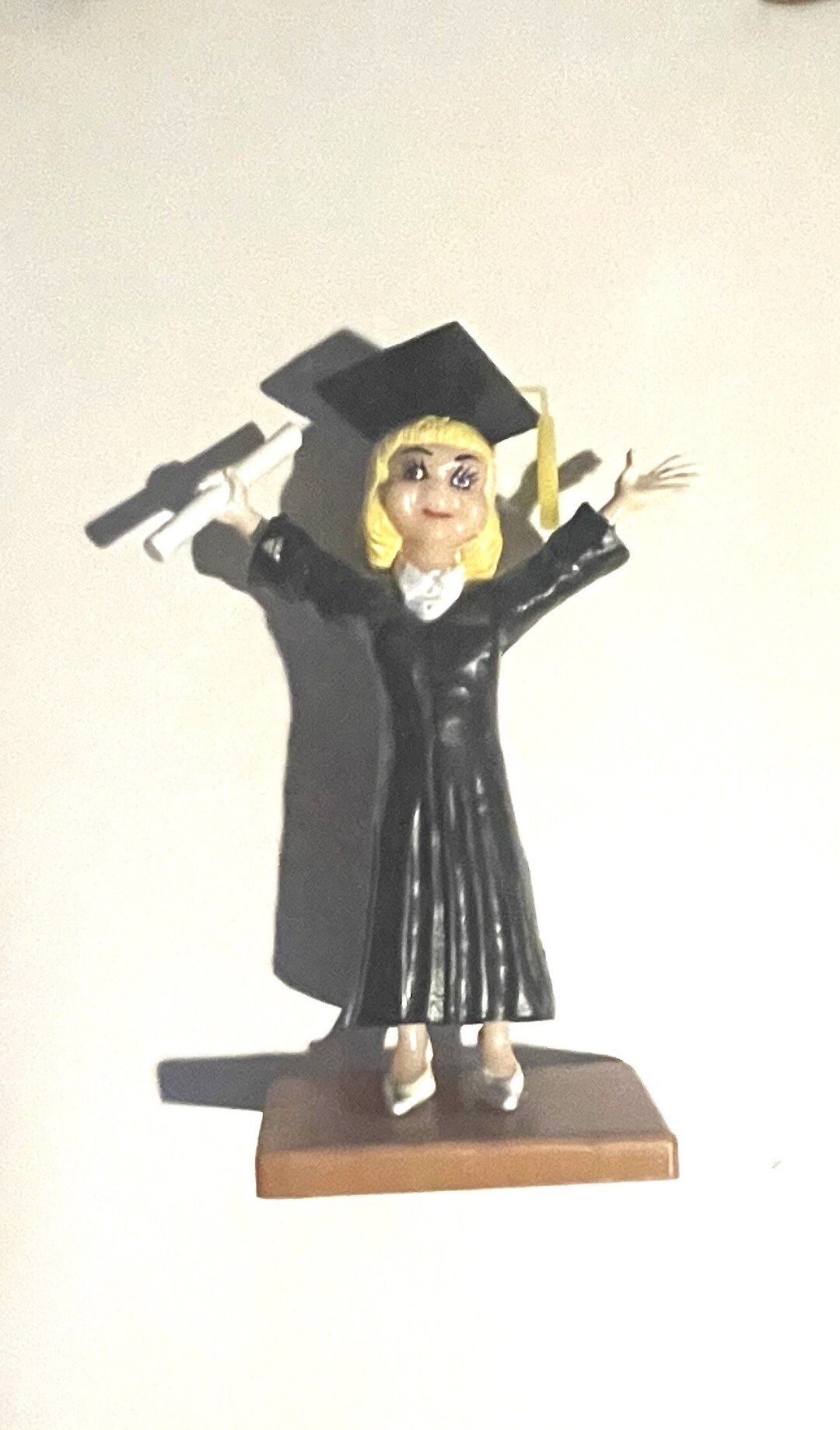 Vintage Graduation Girl Cake Figurine Plastic Girl / Woman - Etsy