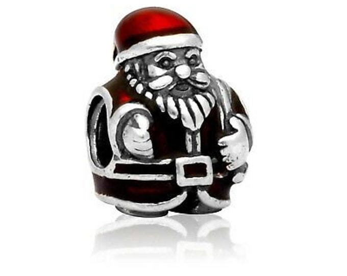 25pcs Santa Charms Christmas Holiday Charm Antique Silver Tone 13x24mm ...