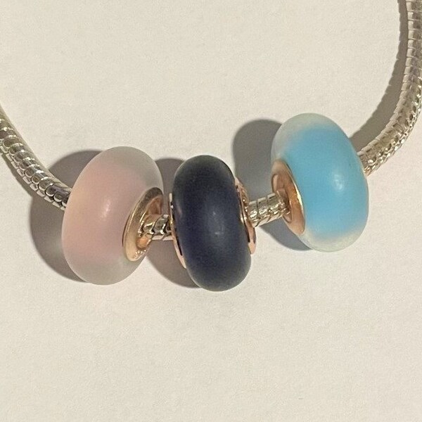 Rose Gold Murano Pandora Charms - Etsy