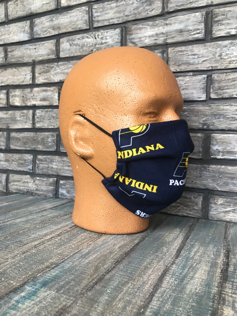 Indiana Pacers NBA Face Mask and Covering. Size Kids Extra - Etsy