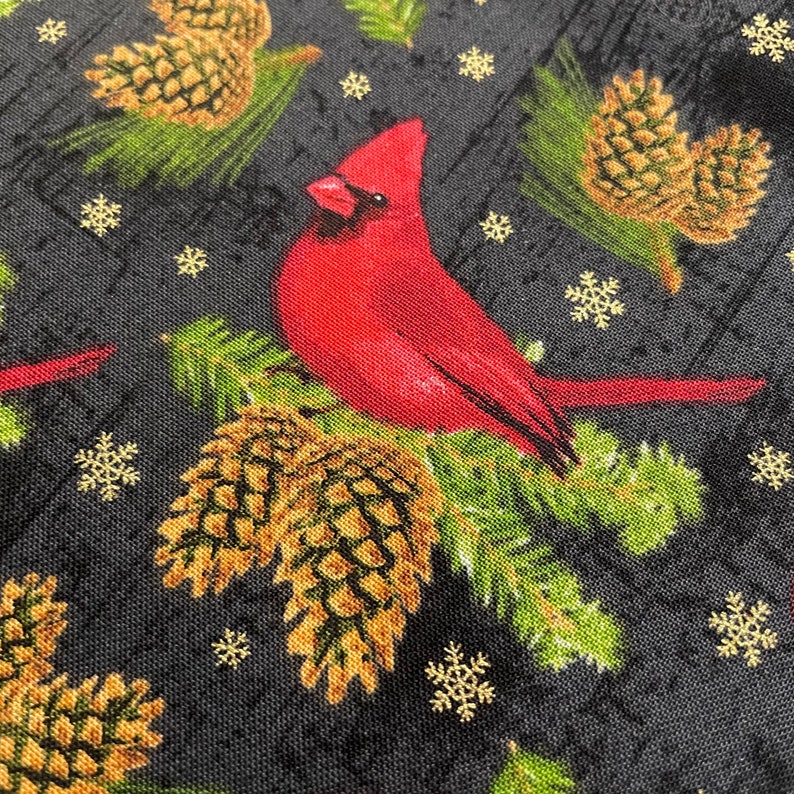 Christmas Winter Cardinal Premium Cotton Fabric Fat Quarter - Etsy