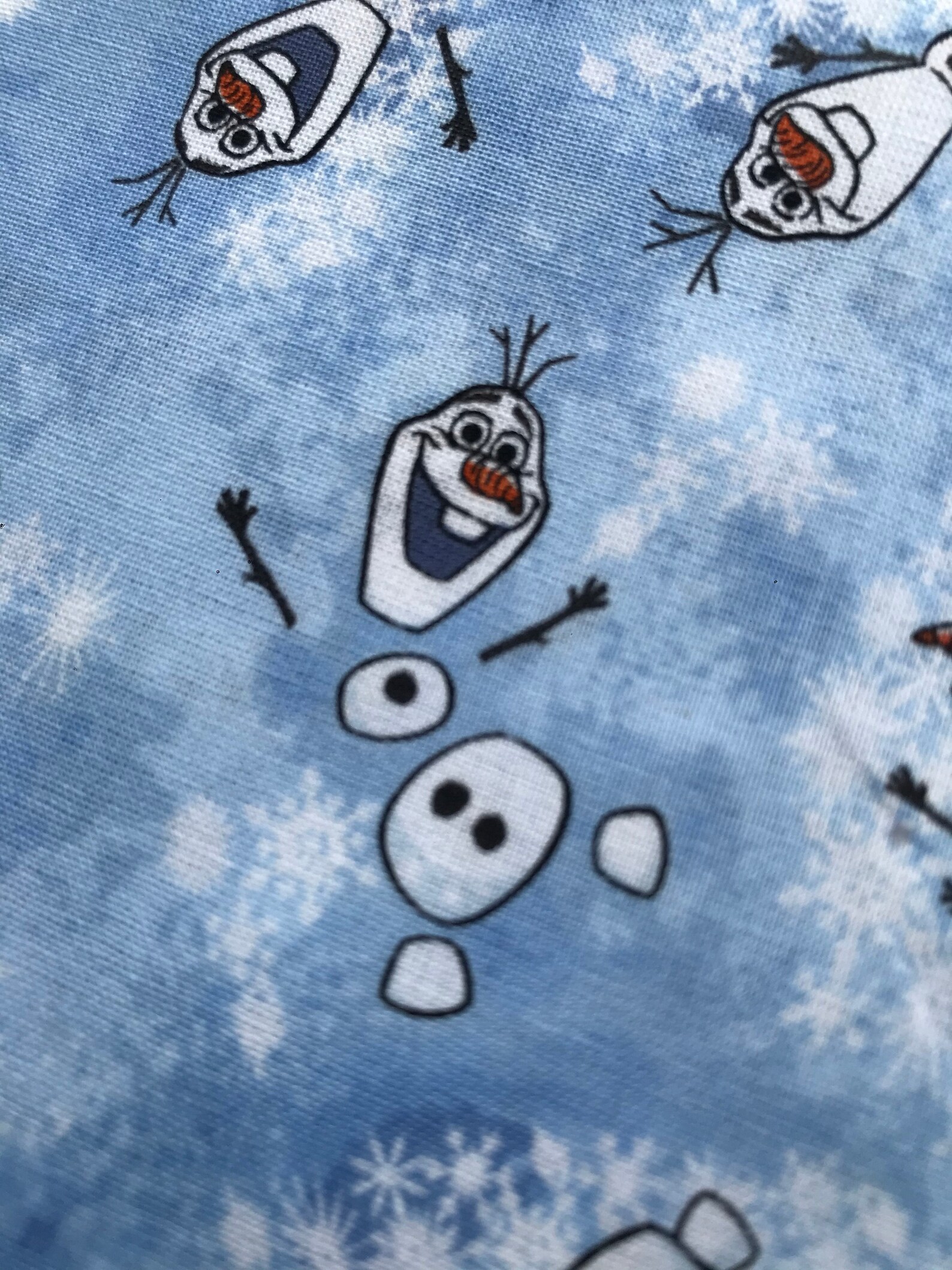 Precut Frozen Olaf Cotton Fabric Fat Quarter 1/2 Yard 1 Yard - Etsy