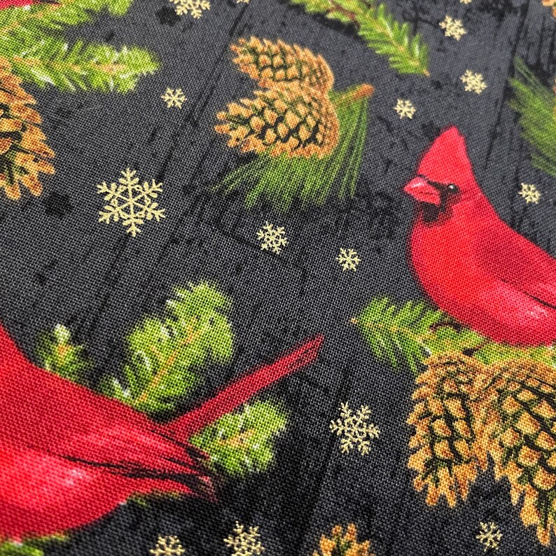 Christmas Winter Cardinal Premium Cotton Fabric Fat Quarter - Etsy