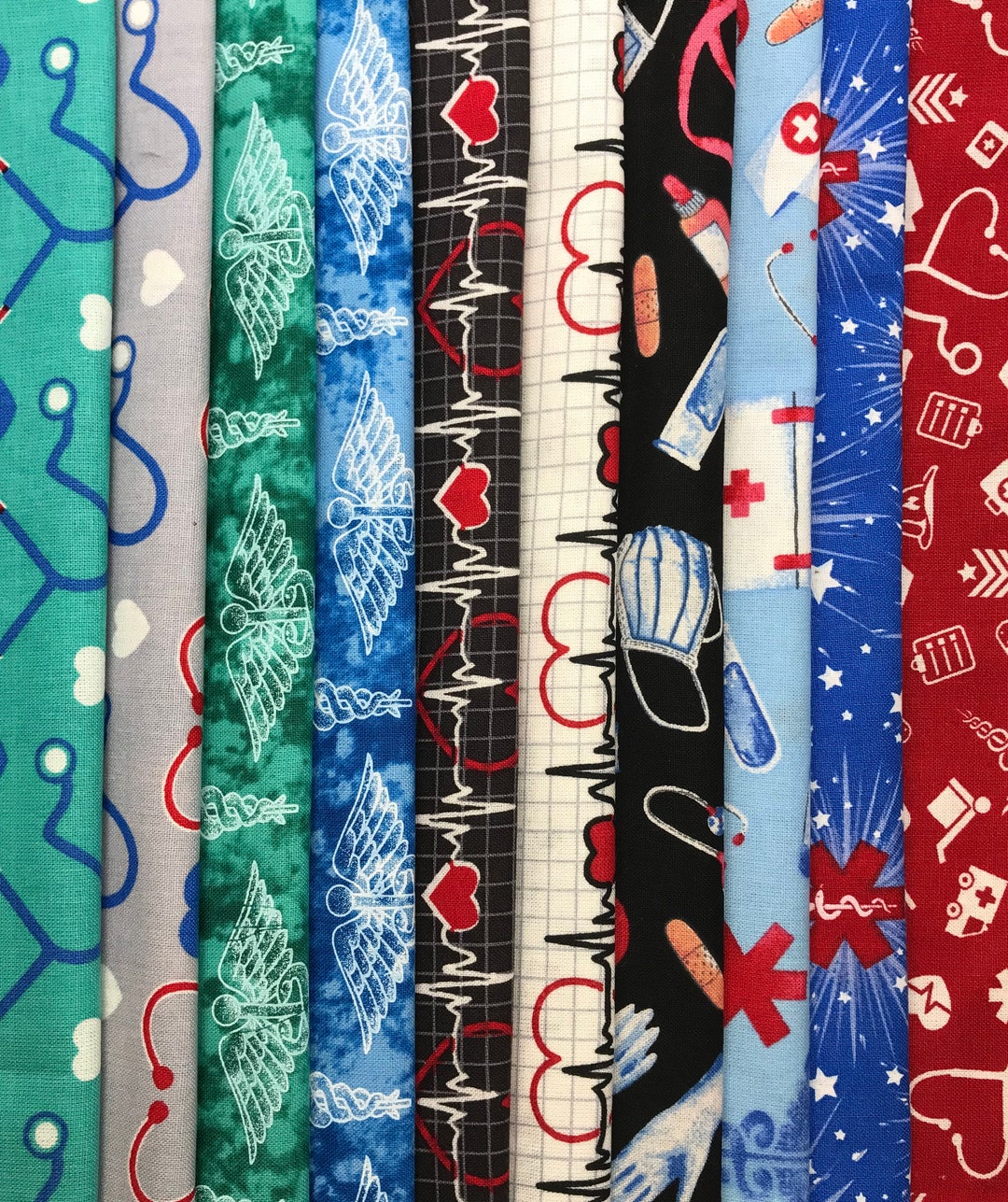 First Responder Fabric Fat Quarters Premium Cotton for Quilting ...