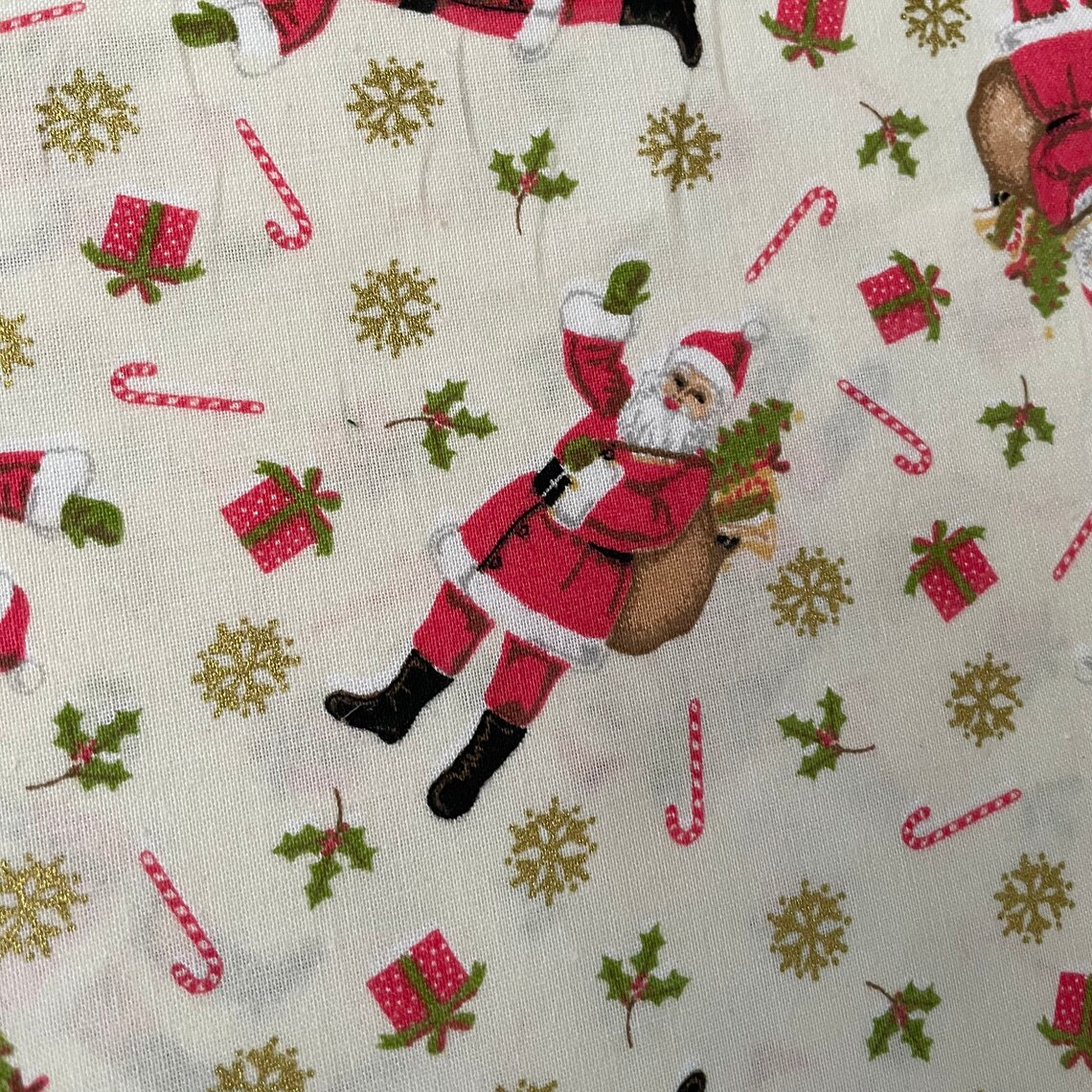 Vintage Christmas Santa Claus Premium Cotton Fabric Fat - Etsy Singapore