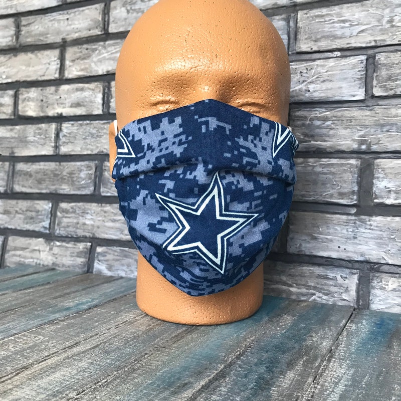 Dallas Cowboys Face Mask - Etsy