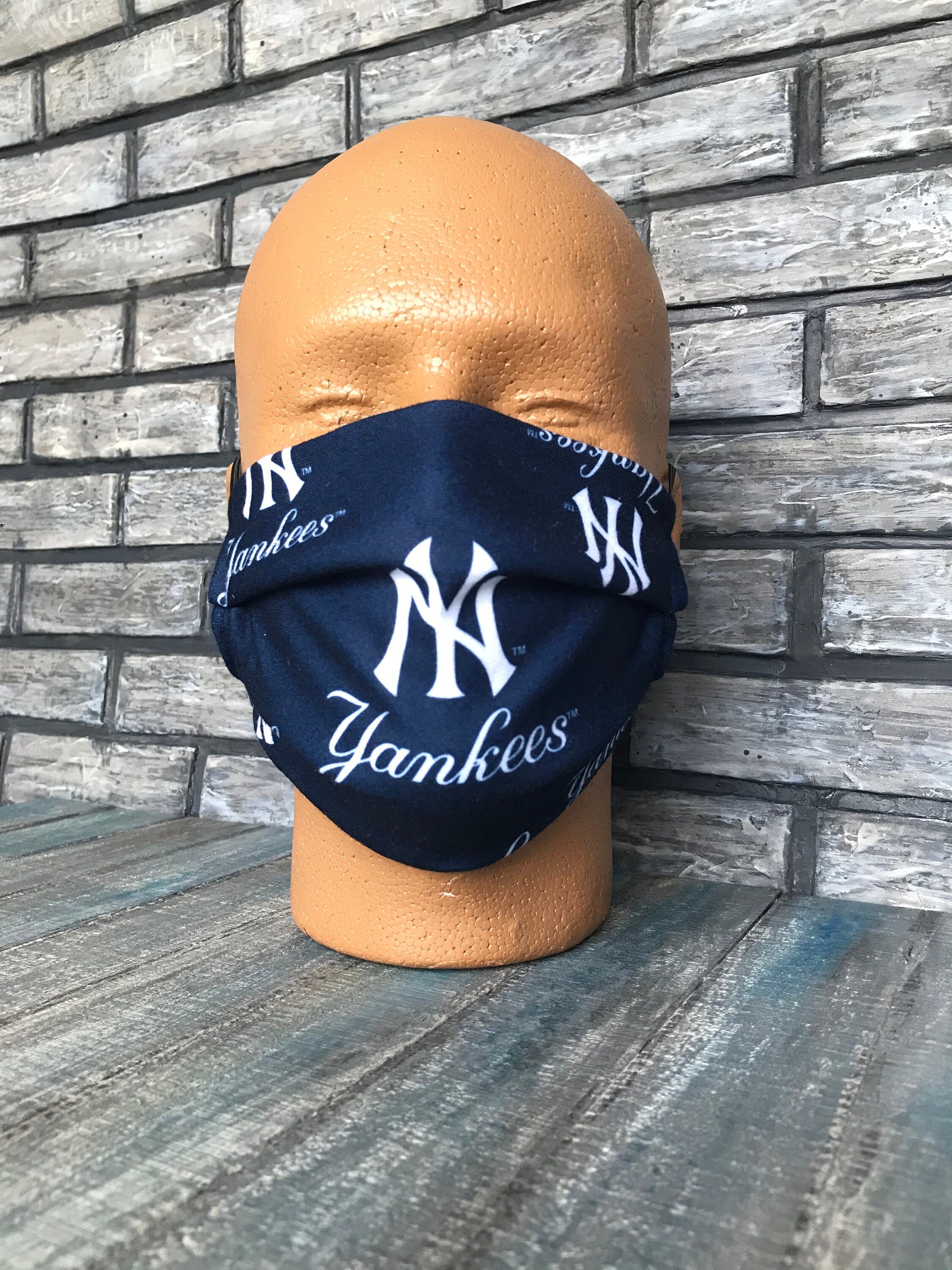 New York Yankees MLB Warm Face Mask Covering Handmade. Size - Etsy