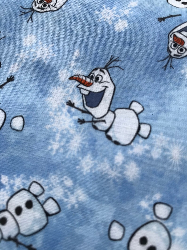 Precut Frozen Olaf Cotton Fabric Fat Quarter 1/2 Yard 1 Yard - Etsy