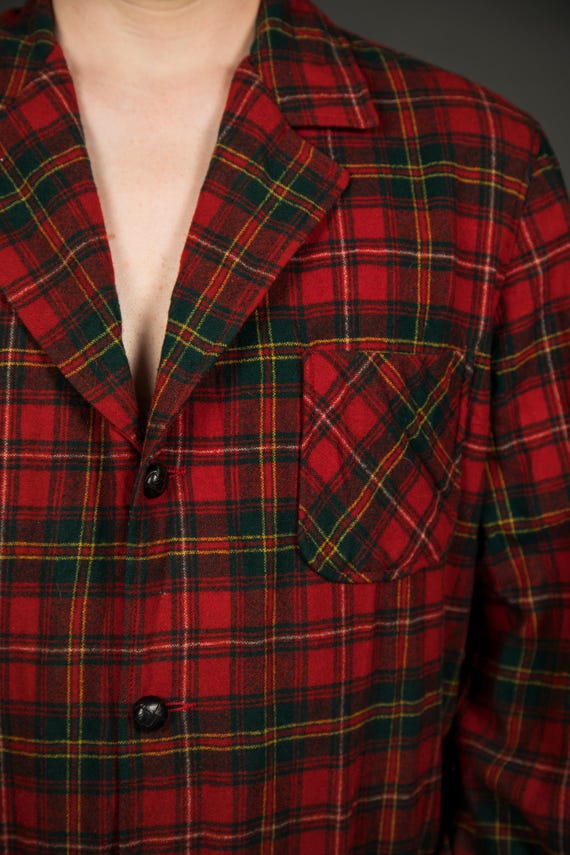 1960s-1970s Pendleton Red Flannel Blazer - Large - Gem