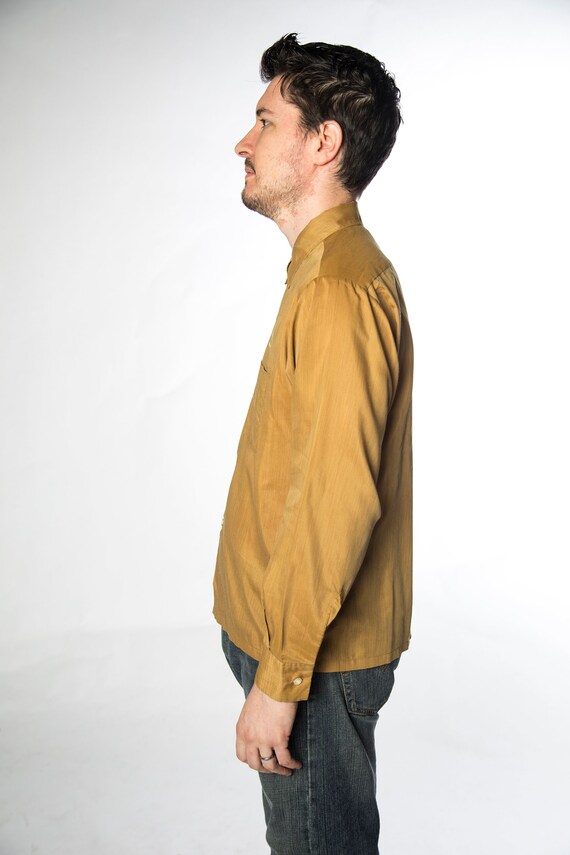 1960s Golden Button Up by Towncraft Plus - Large - Gem