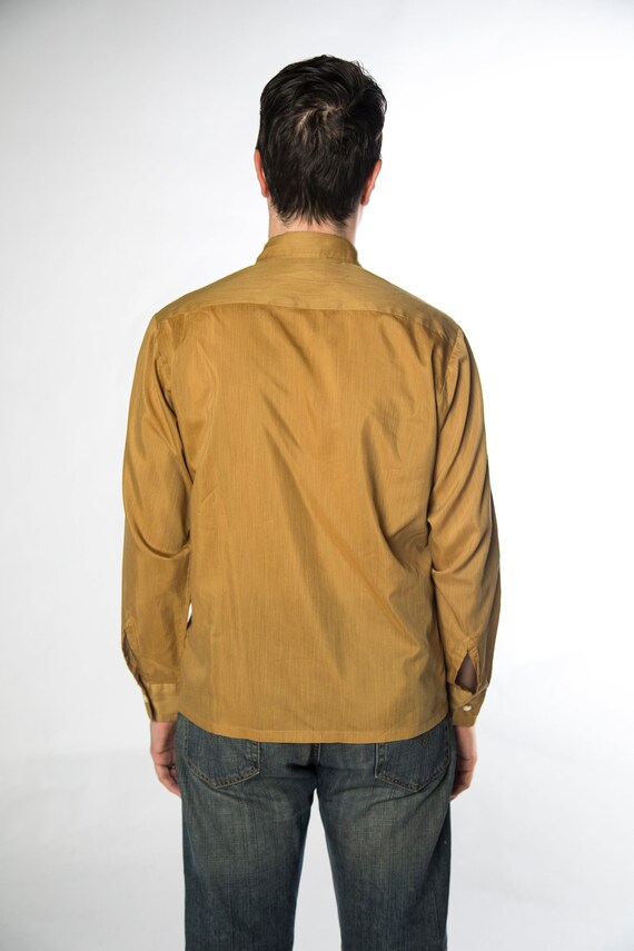 1960s Golden Button Up by Towncraft Plus - Large - Gem