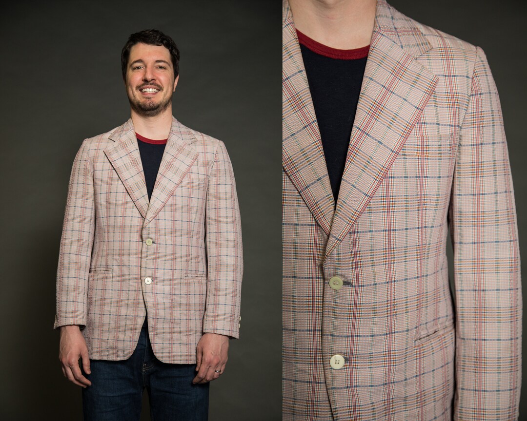1950s - 1960s Mervyns Mens Red White Blue Jacket Suit - Medium, Large ...