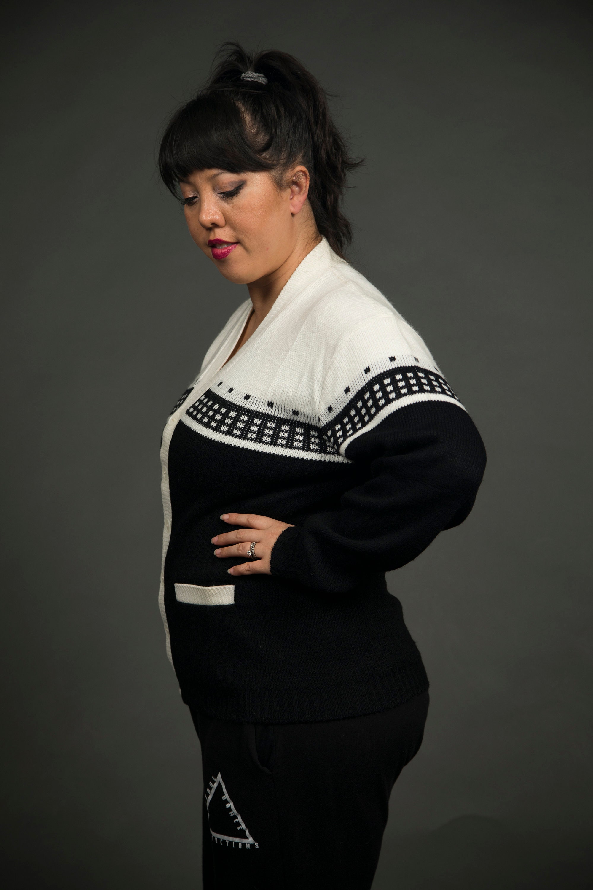 1960s the Larkey Co Cardigan Black and White - Large - Etsy
