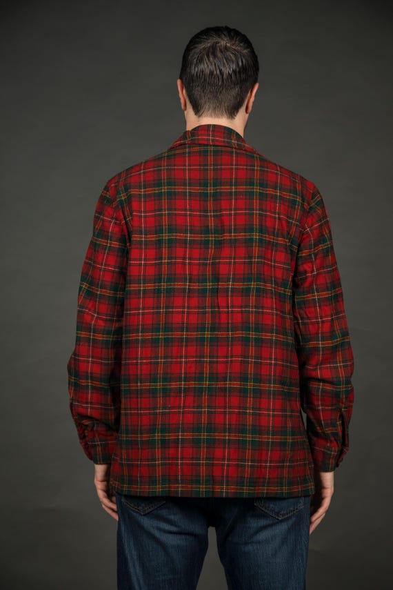 1960s-1970s Pendleton Red Flannel Blazer - Large - Gem