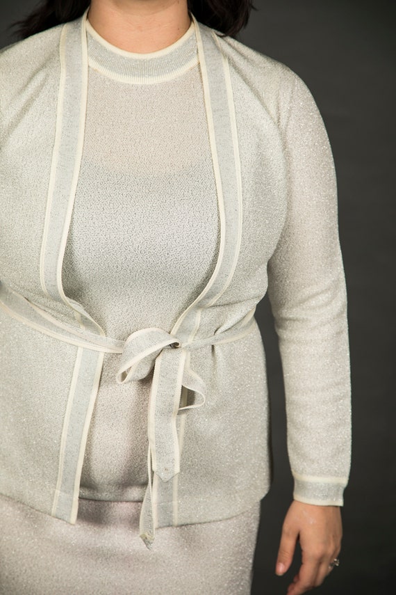 1960s - 1970s Poly/Mate Dix Hills Silver Shinny Maxi … - Gem