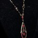 Monet Necklace W Dangle Red Stone Pendant - Etsy
