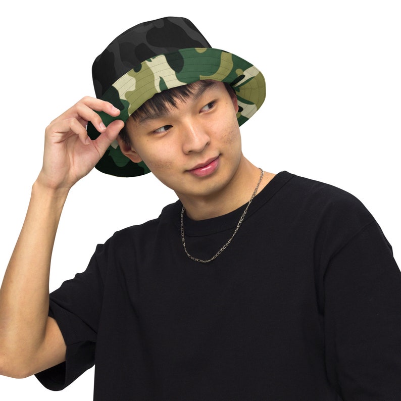 Hychi CAMO Reversible Bucket Hat - Etsy