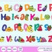 Fruit Alphabet Clip Art, Fruit A to Z Clipart, Cute A-z Clipart ...