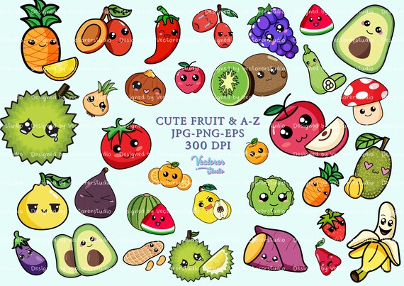 Fruit Alphabet Clipart