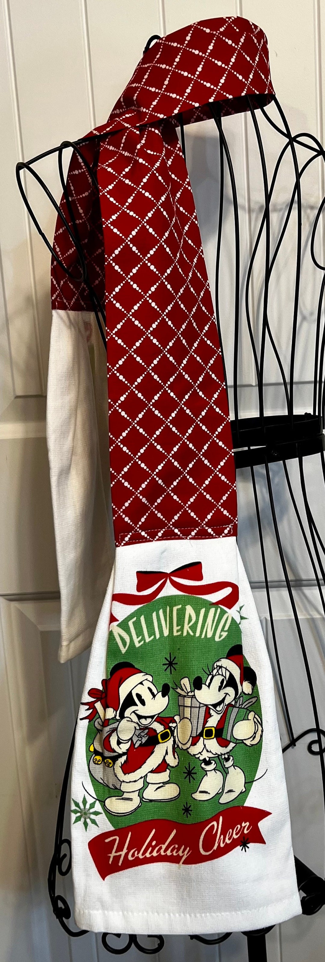 Mickey & Minnie Holiday Cheer Kitchen Boa Towel/apron. Limited Supply ...