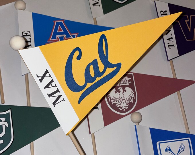 Custom College Pennant Flags | Centerpiece Pennant Flag | College Flag ...