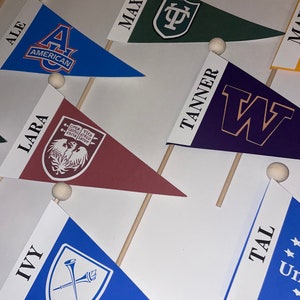 Custom College Pennant Flags | Centerpiece Pennant Flag | College Flag ...