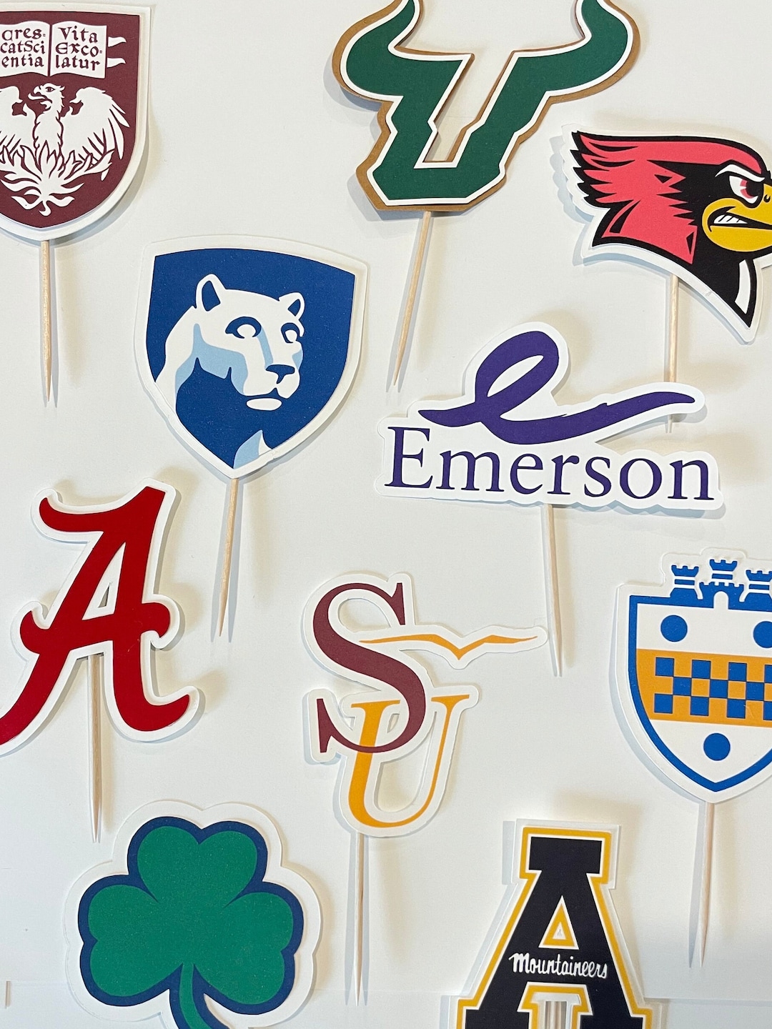 College Cupcake Topper and Graduation Decor - Etsy