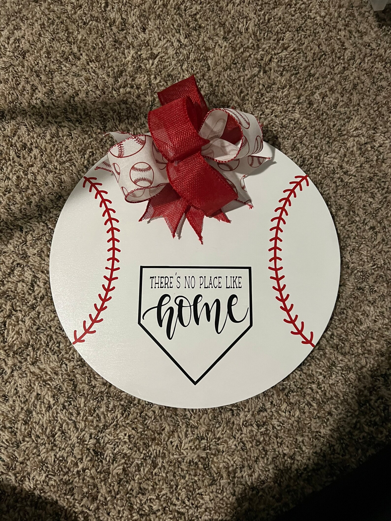 Baseball Front Door Sign Welcome Sign Door Hanger Porch - Etsy