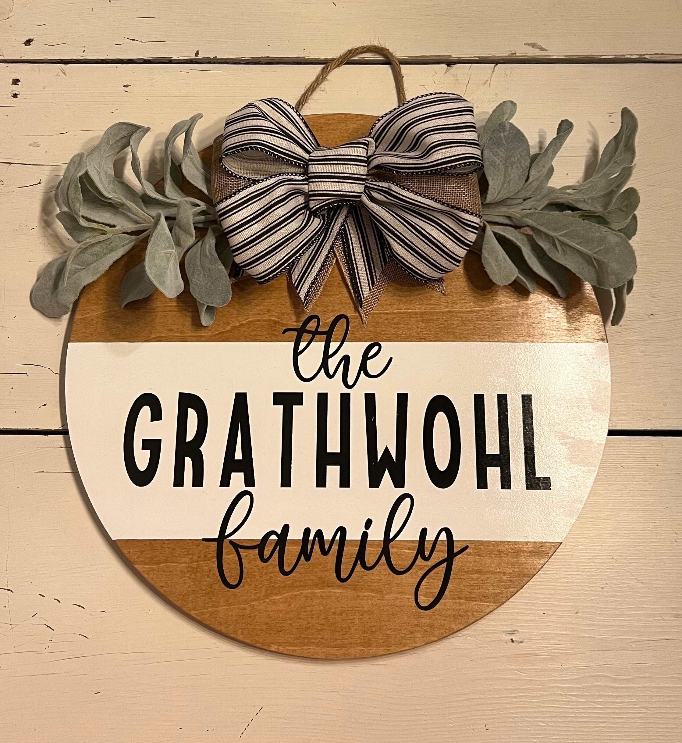 Custom Name Front Door Sign Welcome Sign Door Hanger Porch - Etsy