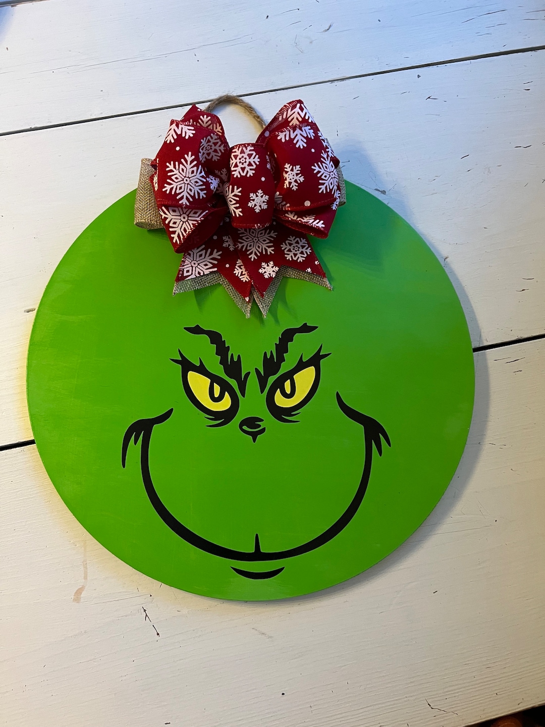 Grinch Front Door Sign Welcome Sign Door Hanger Porch - Etsy